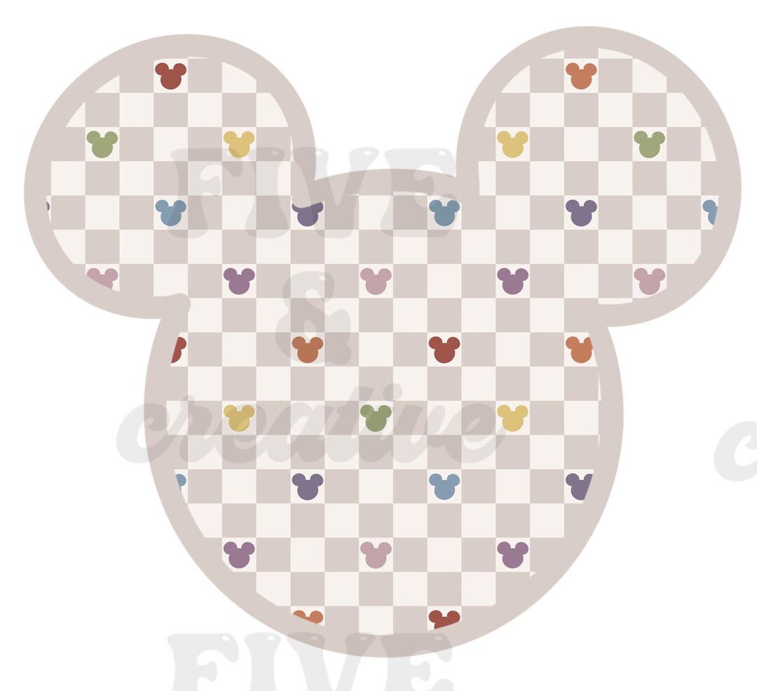 Rainbow Checkered Mouse PNG (2) - Etsy