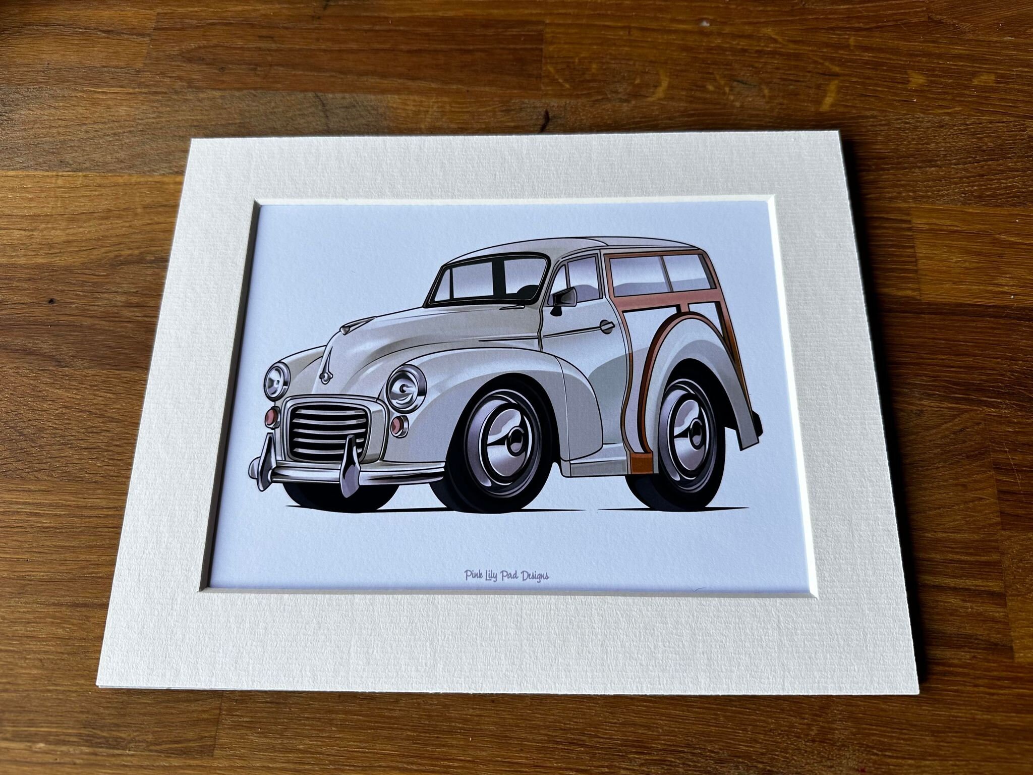 Morris Minor Traveller Cartoon Style Drawing - Etsy