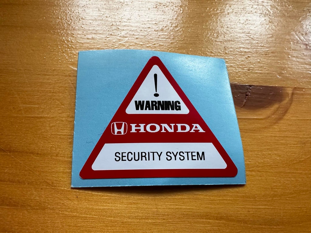 Warning Security System Decal - Etsy
