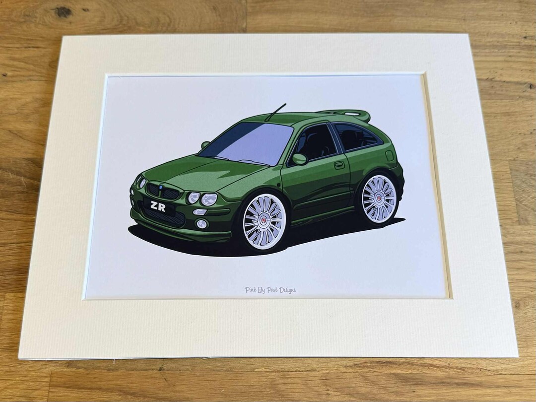 MG ZR Cartoon Style Drawing - Etsy