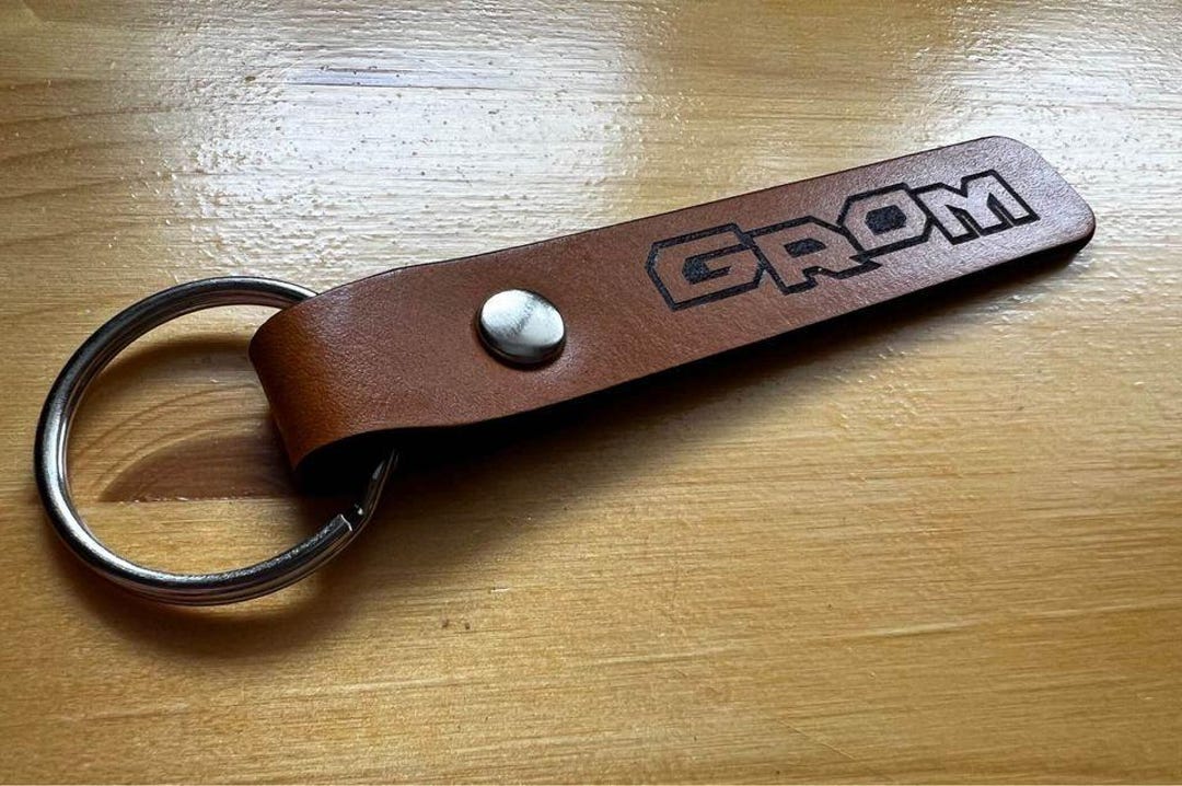 Grom Leather Key Ring Key Fob - Etsy