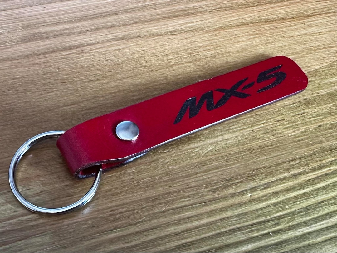 Mazda MX5 Leather Key Ring - Etsy UK