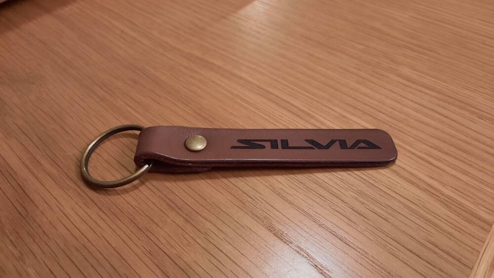 Silvia S13 Leather Key Ring Key Fob - Etsy