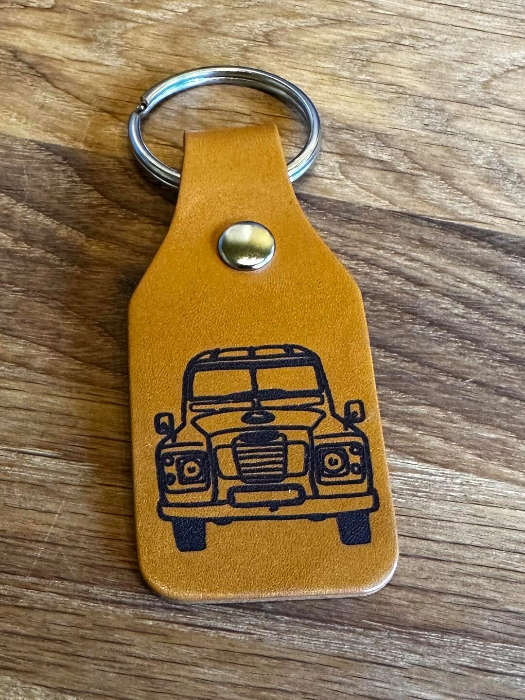 Landy Leather Key Ring Land Rover Drawing - Etsy