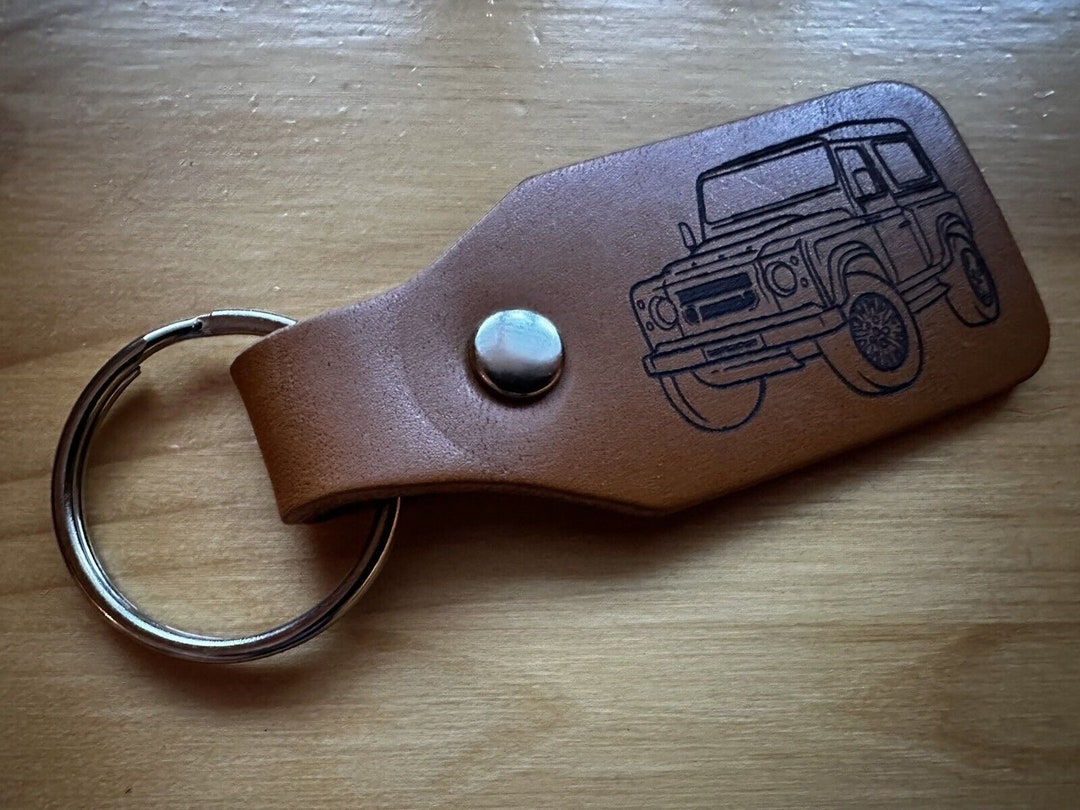Land Rover Defender 90 Leather Key Ring - Etsy