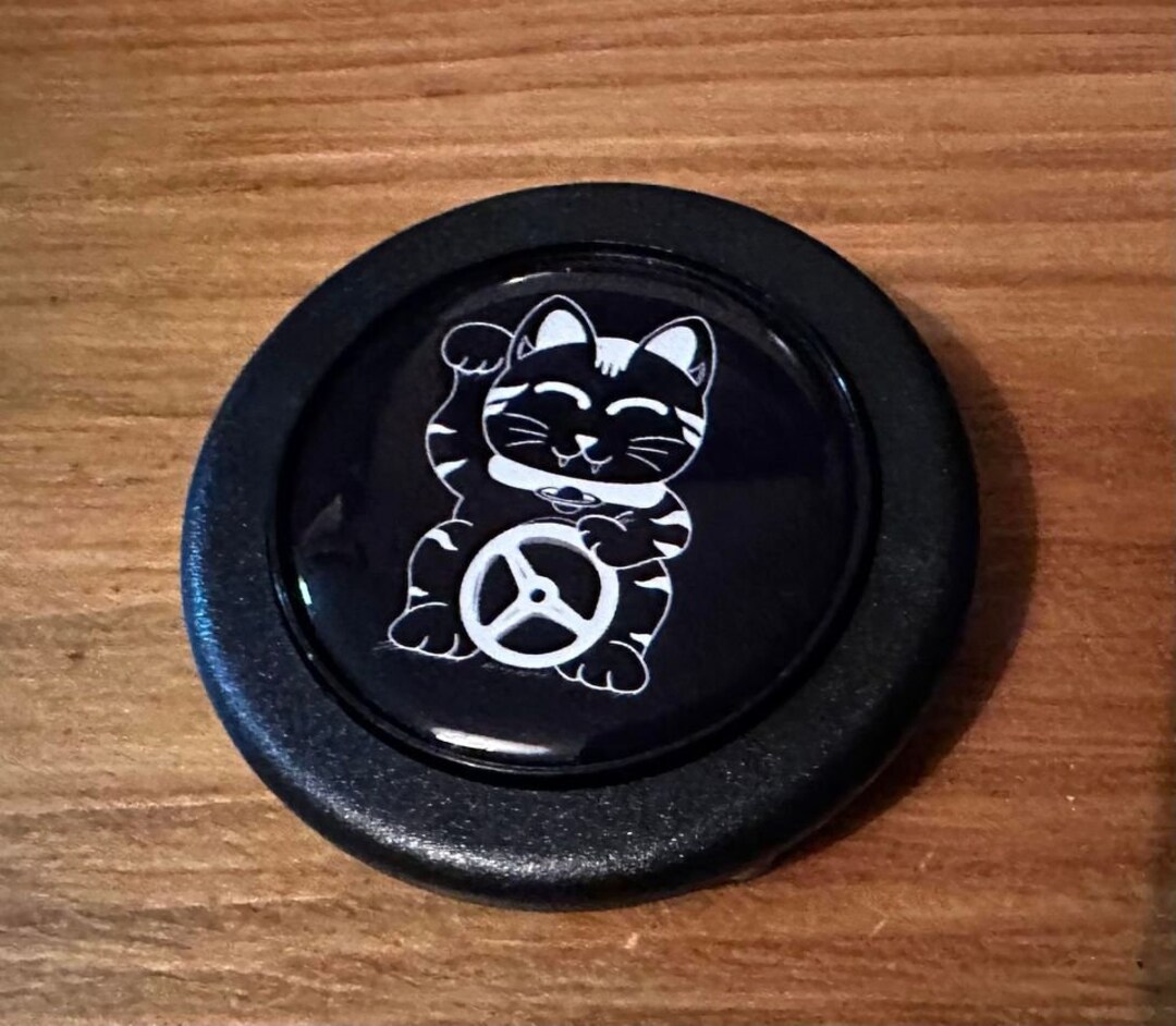 JDM Lucky Cat Steering Wheel Horn Button - Etsy