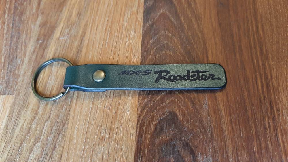 Mazda MX5 Roadster Leather Key Ring - Etsy