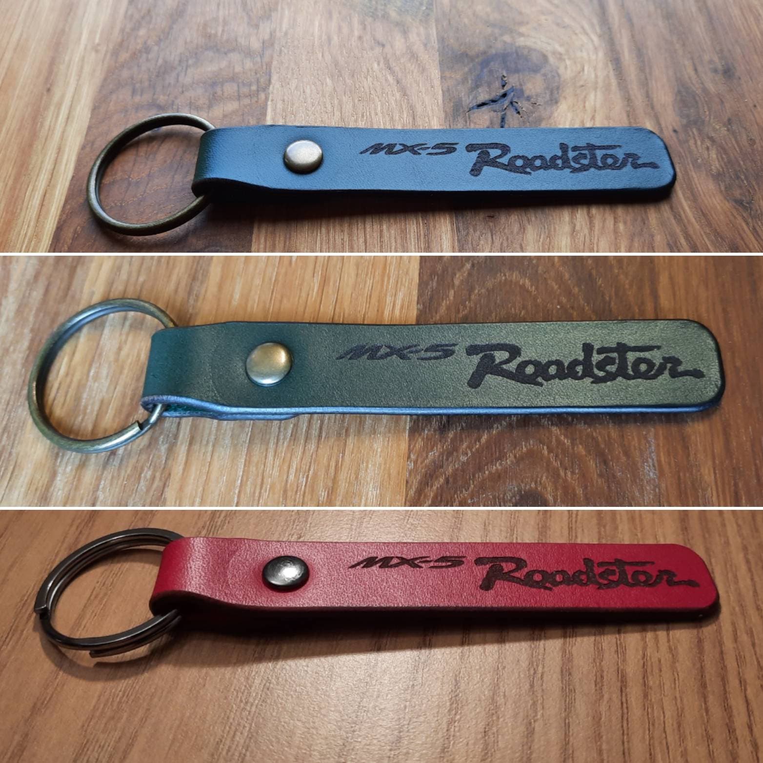 Mazda MX5 Roadster Leather Key Ring - Etsy