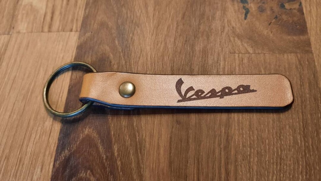 Vespa Scooter Key Ring. Handmade From High Quality, Italian Leather ...