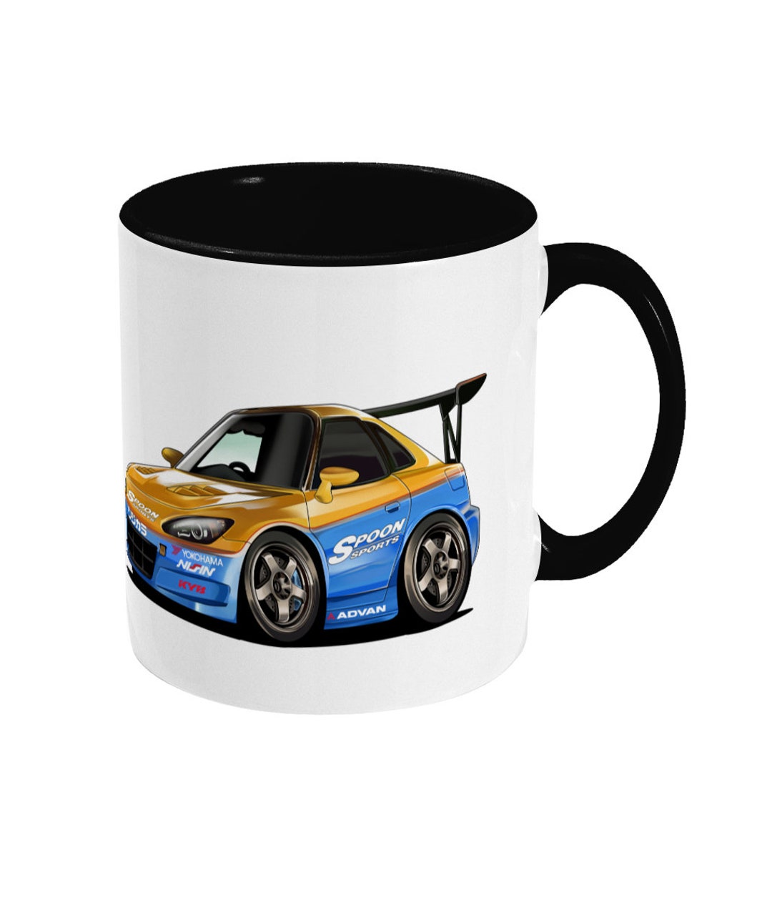 Spoon Honda S2000 Cartoon Two Toned Mug - Etsy