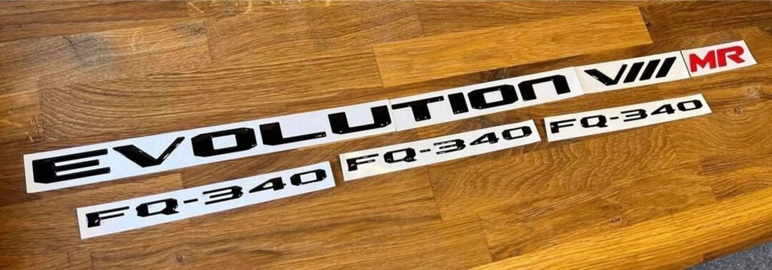 Mitsubishi Lancer Evolution VIII MR Domed Resin Badge Kit - Etsy