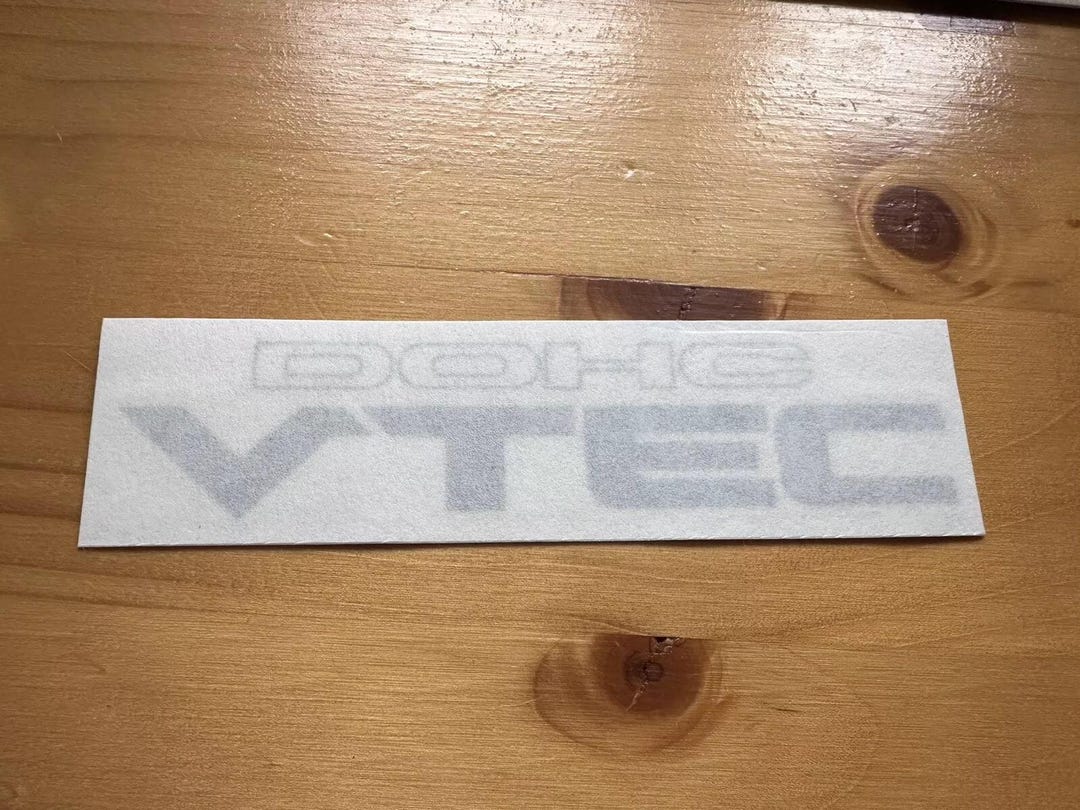 DOHC VTEC Rear Boot Decal. Printed on Clear Vinyl. - Etsy