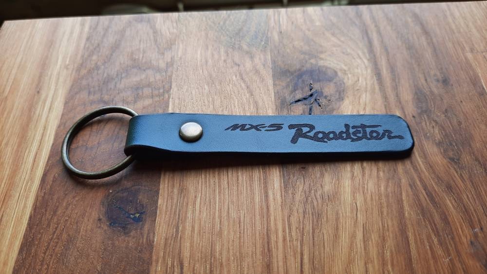Mazda MX5 Roadster Leather Key Ring - Etsy