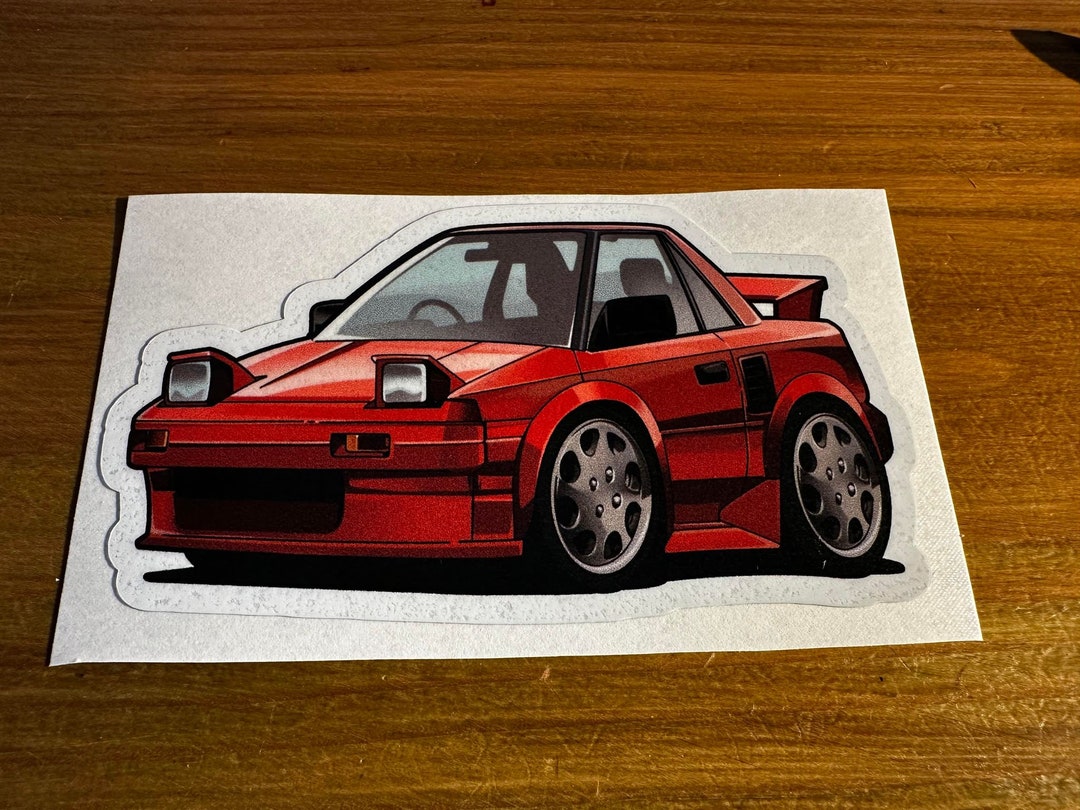 MR2 Mk1 Cartoon Style Sticker - Etsy