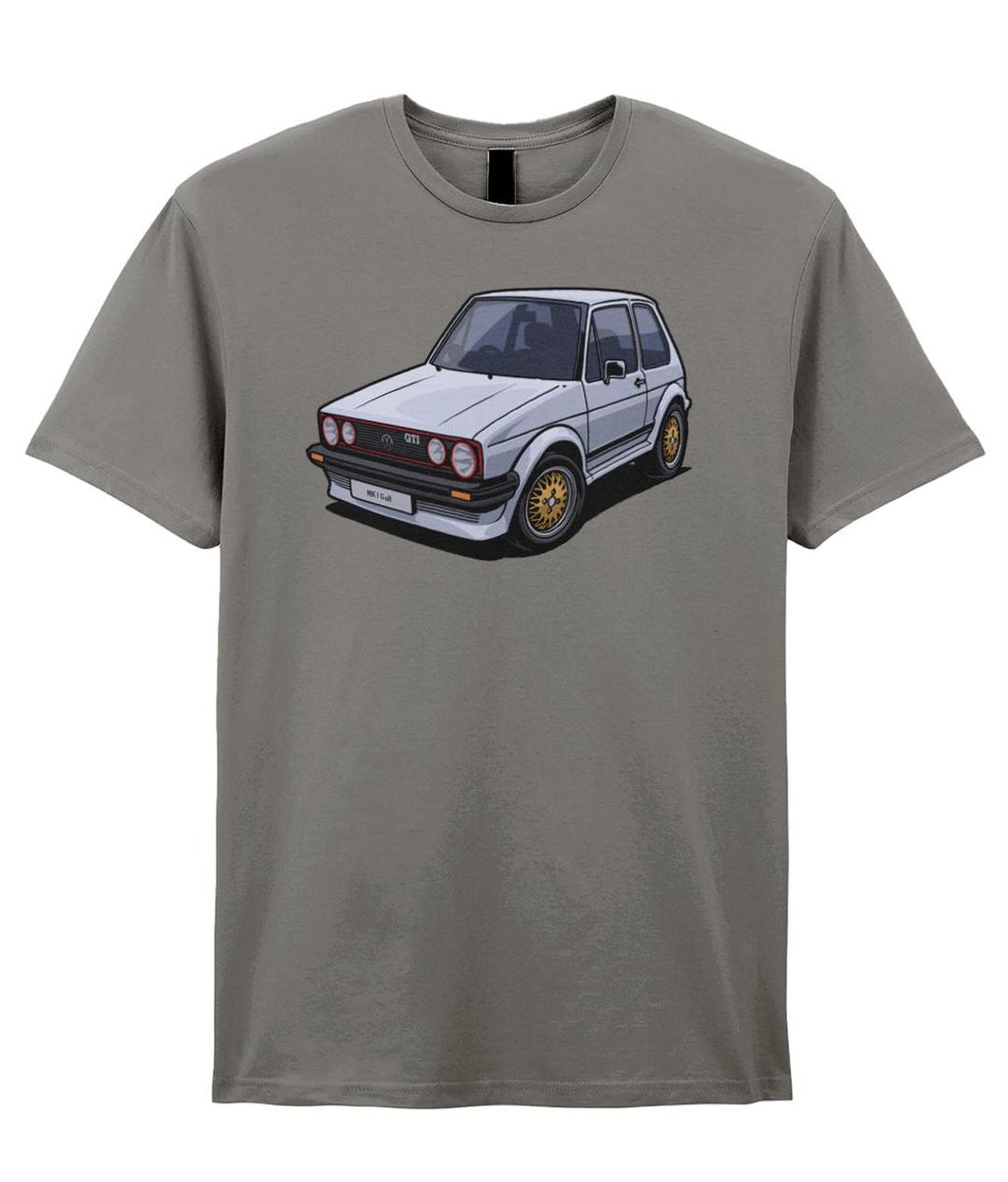 Golf Gti MK1 Car Cartoon Style T Shirt - Etsy