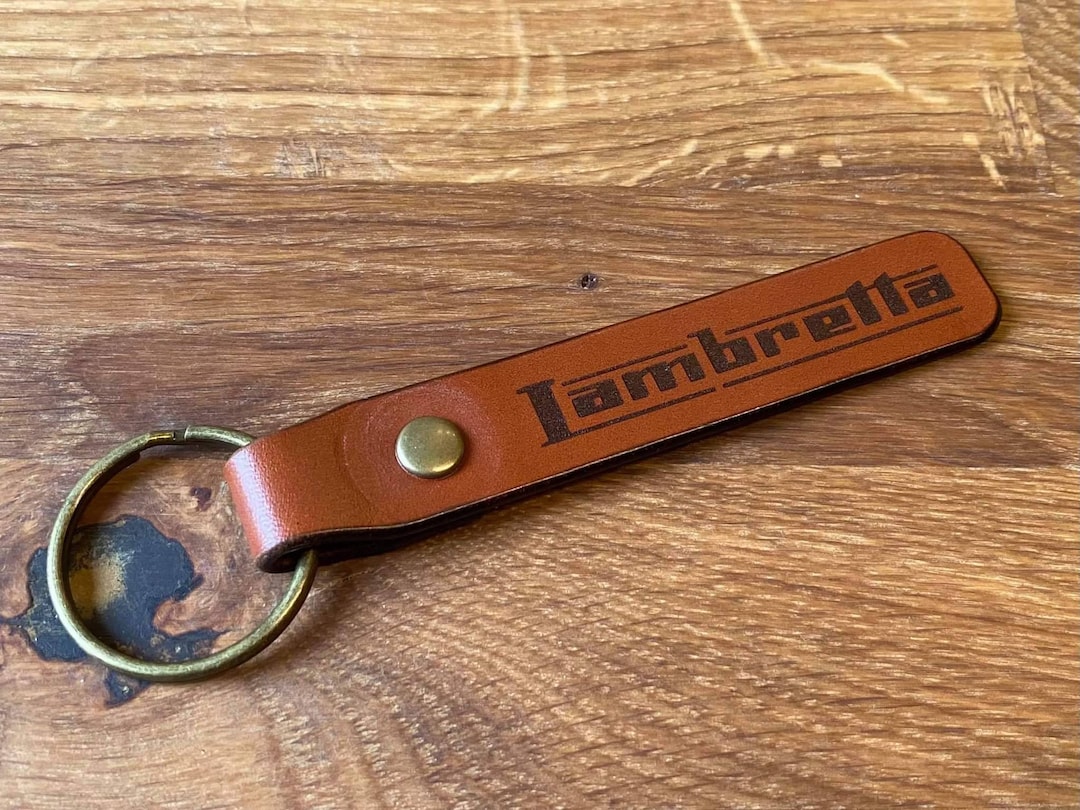 Lambretta Scooter Key Ring. Handmade From High Quality, Italian Leather ...