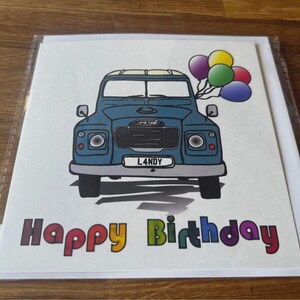 Happy Birthday Land Rover Card - Etsy