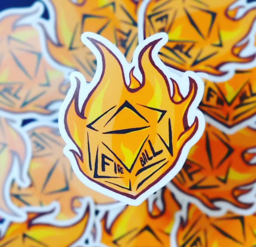 Fireball D20 - Etsy