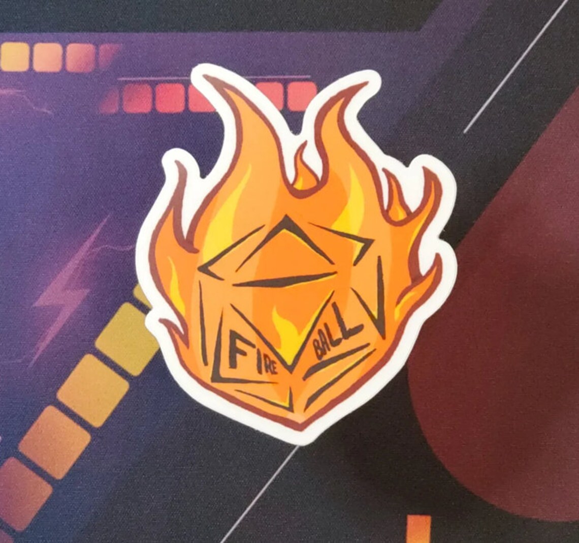 Fireball D20 - Etsy