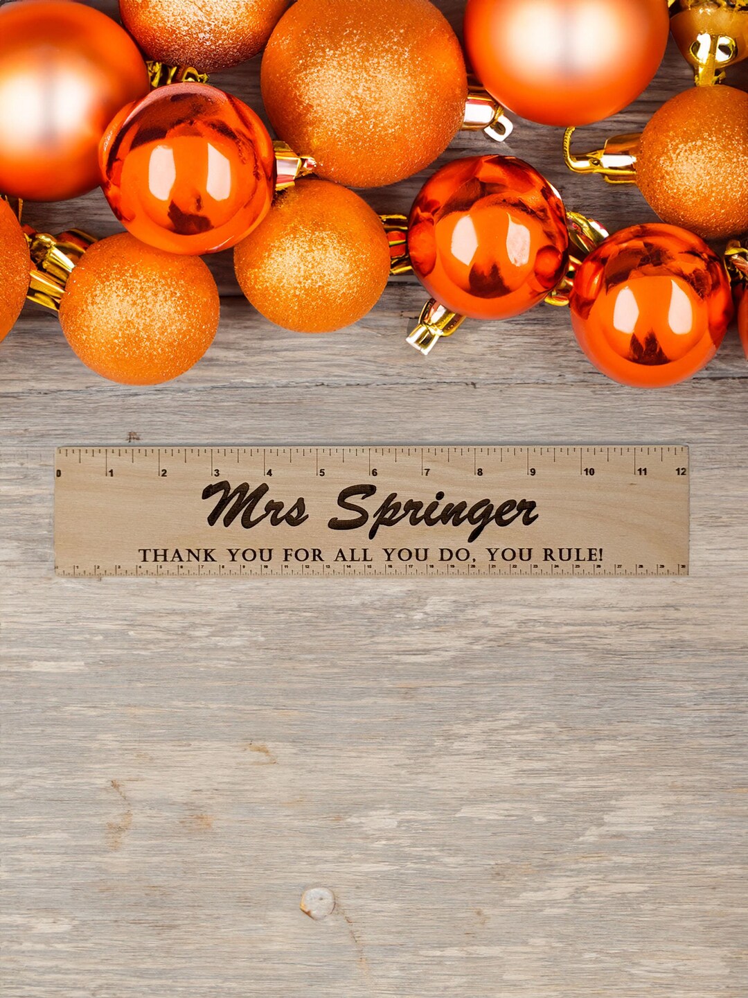 Personalized Teacher Ruler End of the Year Christmas Gift for the ...