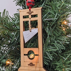 Guillotine Christmas Ornament: Dark History Holiday Decor - Etsy