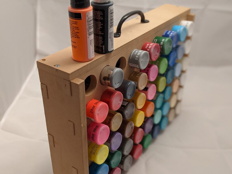 Acrylic Craft Paint Organizer Storage for Craft Supplies | Etsy