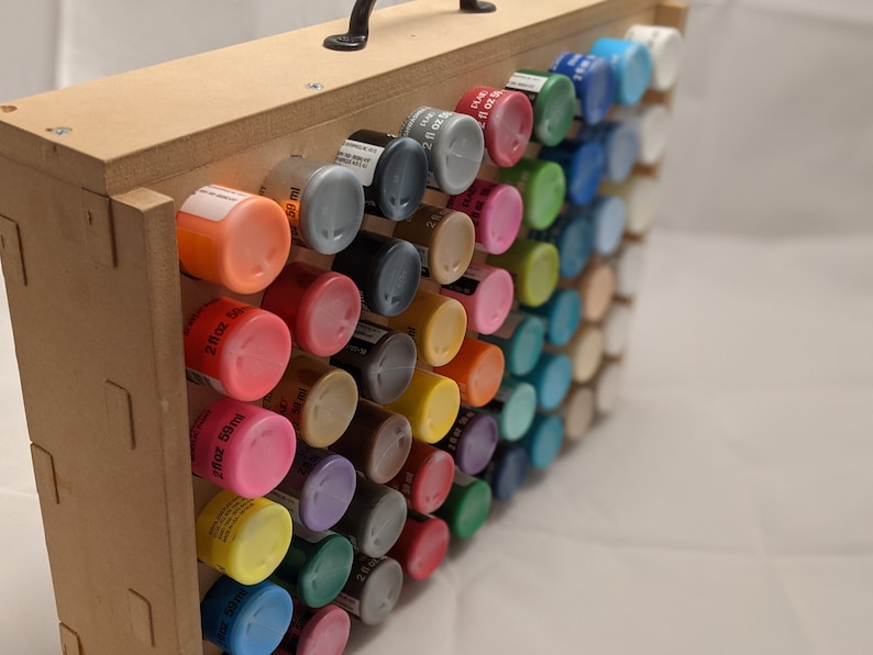 Acrylic Craft Paint Organizer Storage for Craft Supplies | Etsy