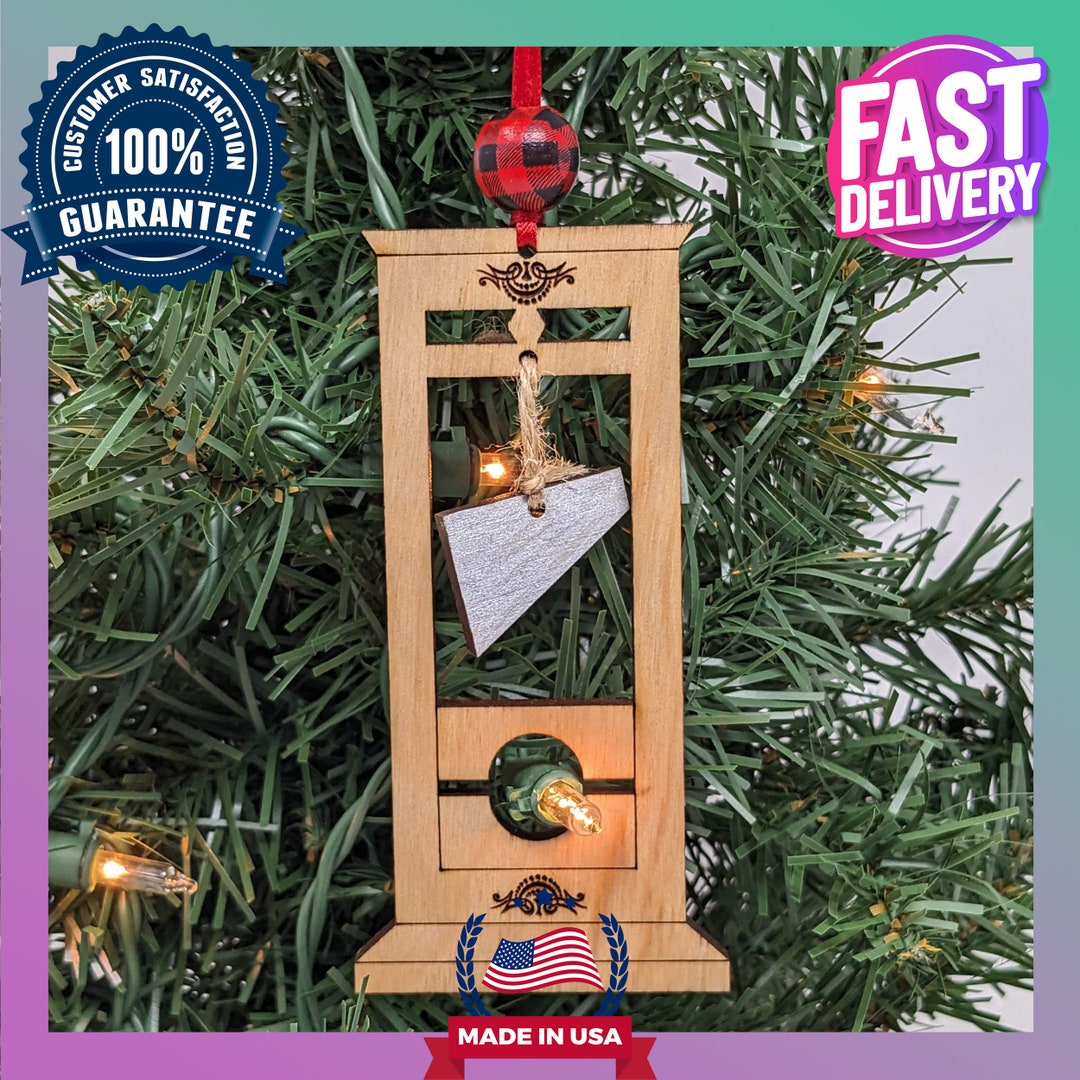 Guillotine Christmas Ornament: Dark History Holiday Decor - Etsy