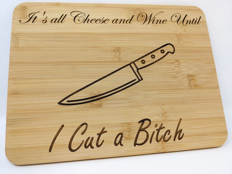 Funny Engraved Serving Tray, Entertainer Charcuterie Board, Cheese and ...