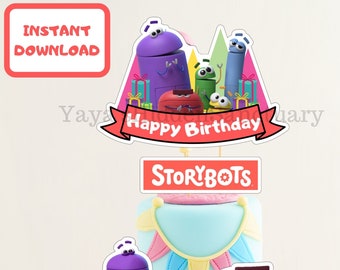 Storybots Cake Topper | Etsy UK