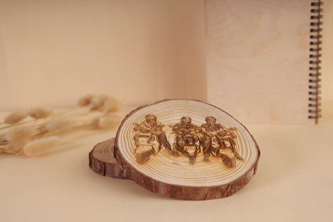 Custom Engraved Wood Slice Plaque, Personalized Engraved Wooden Log ...
