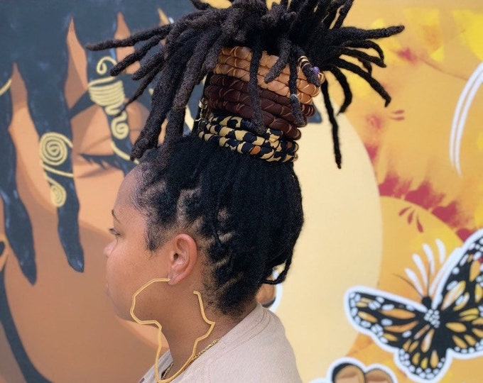 New Loc Ties Handmade Flexible Spiral Loc Ties by Stylesbynoah Black ...