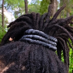 Fashionable Loc Ties Black Owned Dread Wrap Spiral Tie for Thick Long ...