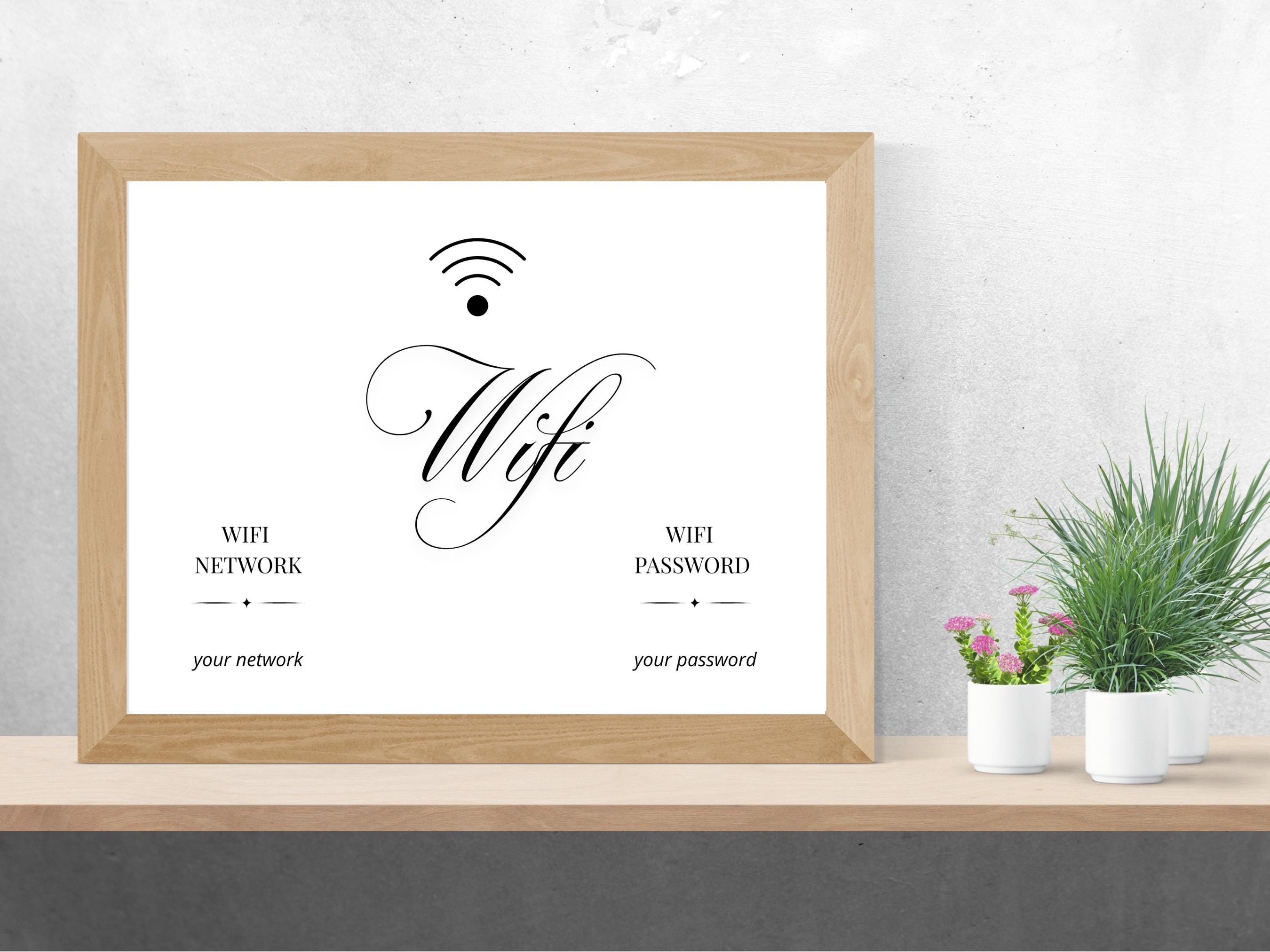 Editable Wifi Sign Template: Airbnb Welcome Sheet (digital Download 5x7 ...