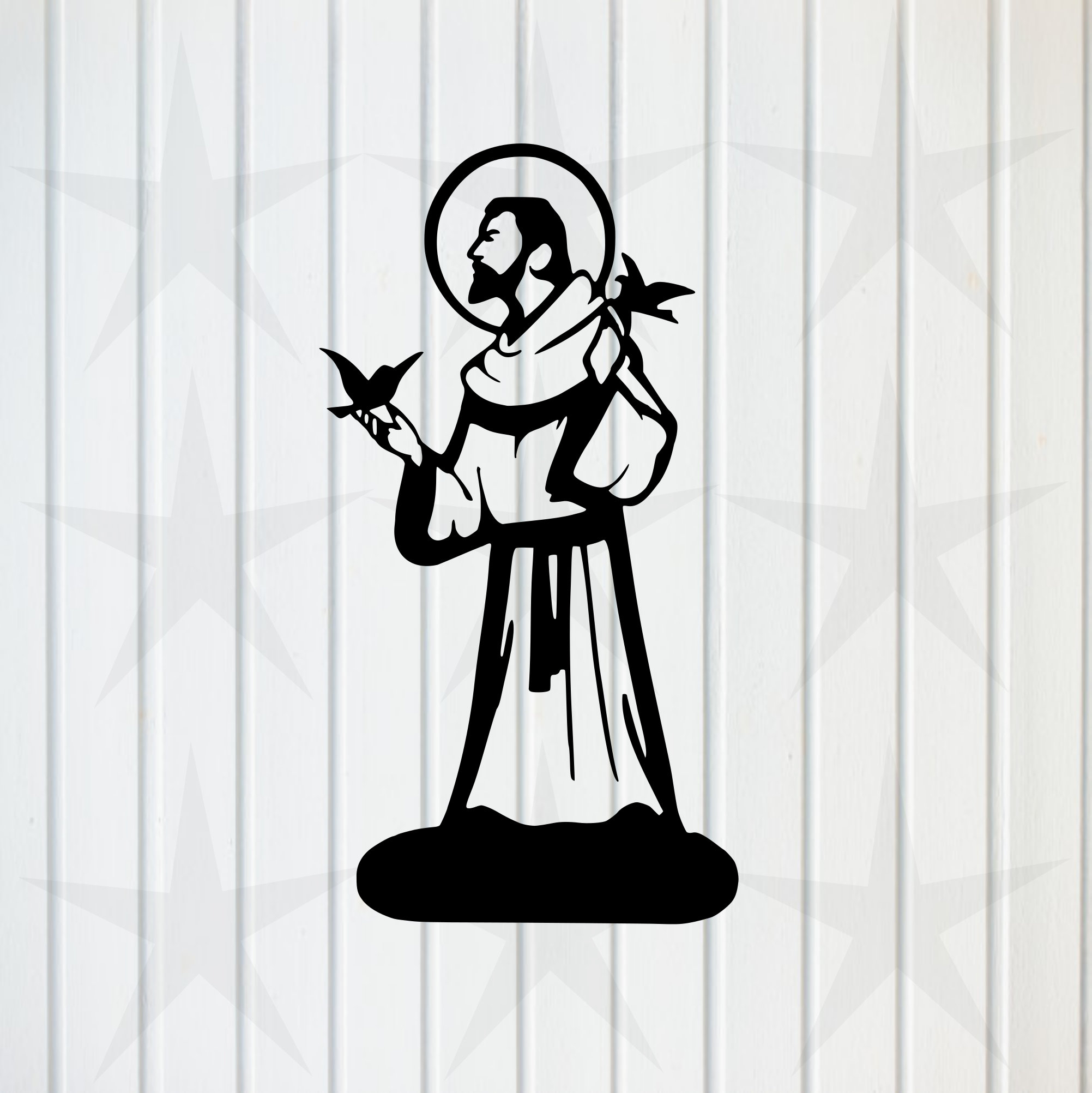 San Francisco de Asís svg Clipart Cricut Silueta Archivo | Etsy