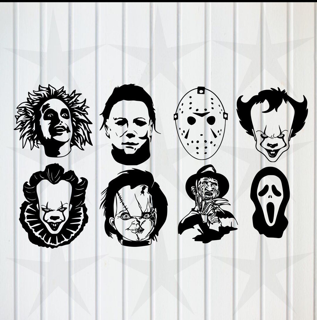 Horror Characters Svg Scary Friends Svg Digital Download - Etsy Ireland