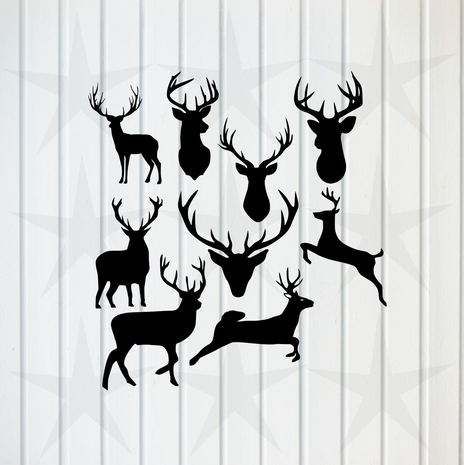 Hirsch Svg Hirsch Kopf Svg Clipart Cricut Silhouette - Etsy Schweiz