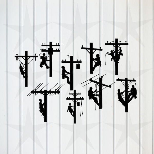 Lineman Svg - Etsy