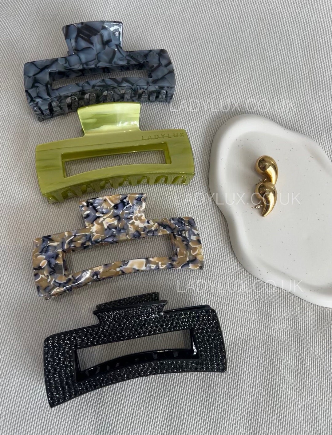 New LADYLUX XXL Jumbo Hair Claw Clip, Extra Large Claw Clip, Mega Size ...