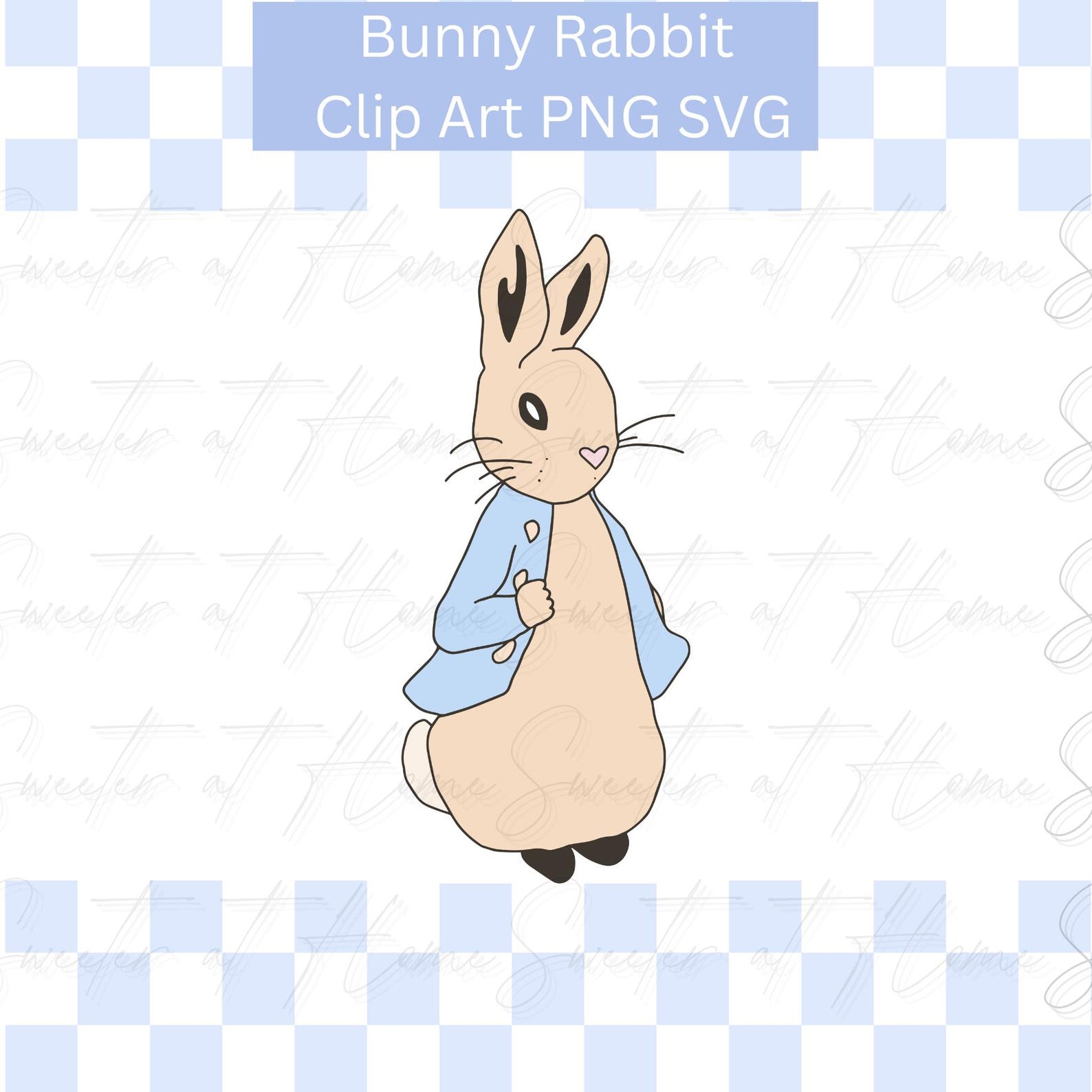 Rabbit Digital Download Easter Bunny Peter Rabbit Digital File Png ...
