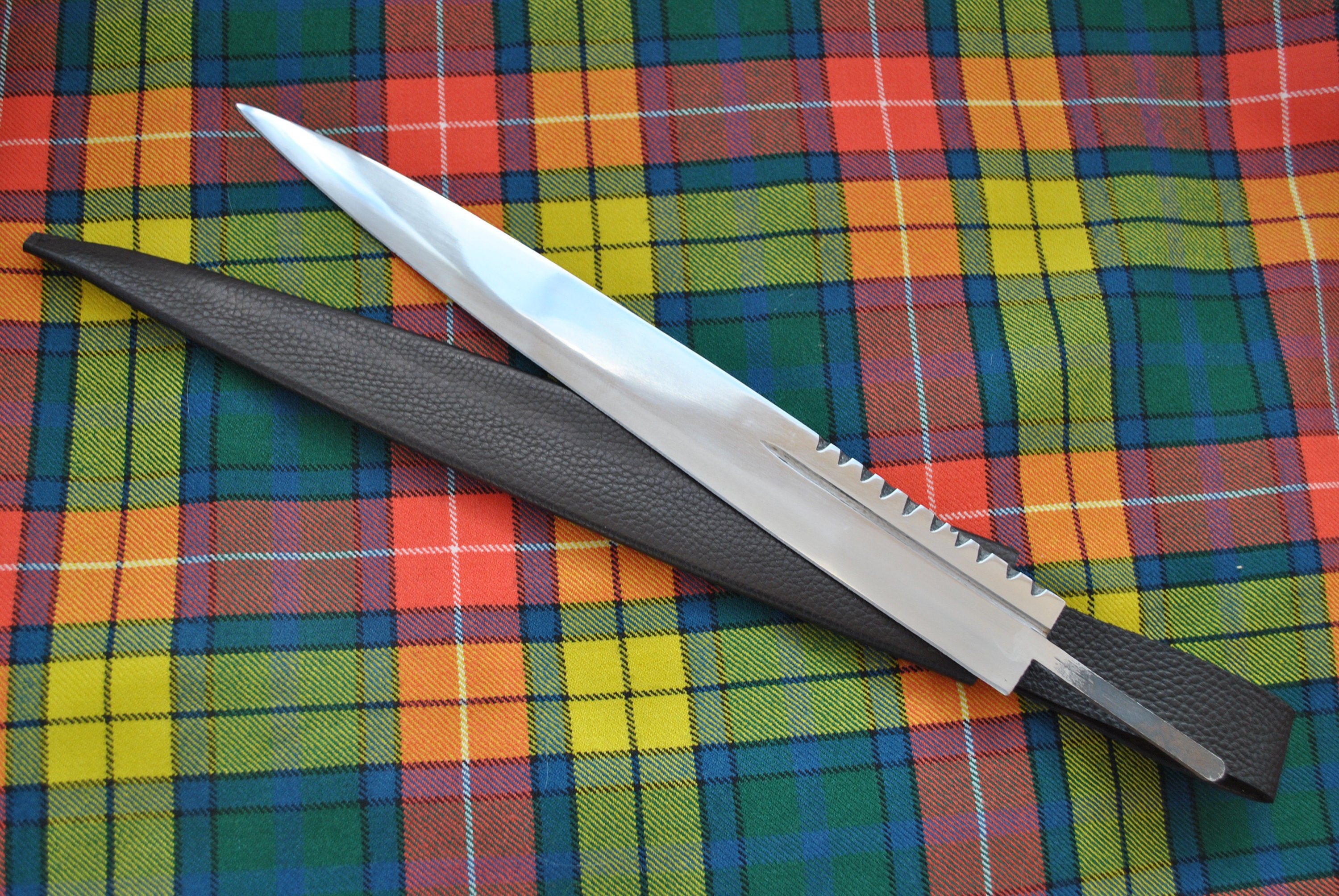 Scottish Highland Dirk blade and Brown Leather Sheath | Etsy