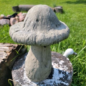 Concrete Rustic Toad Stool "15 Tall Garden Statue - Etsy