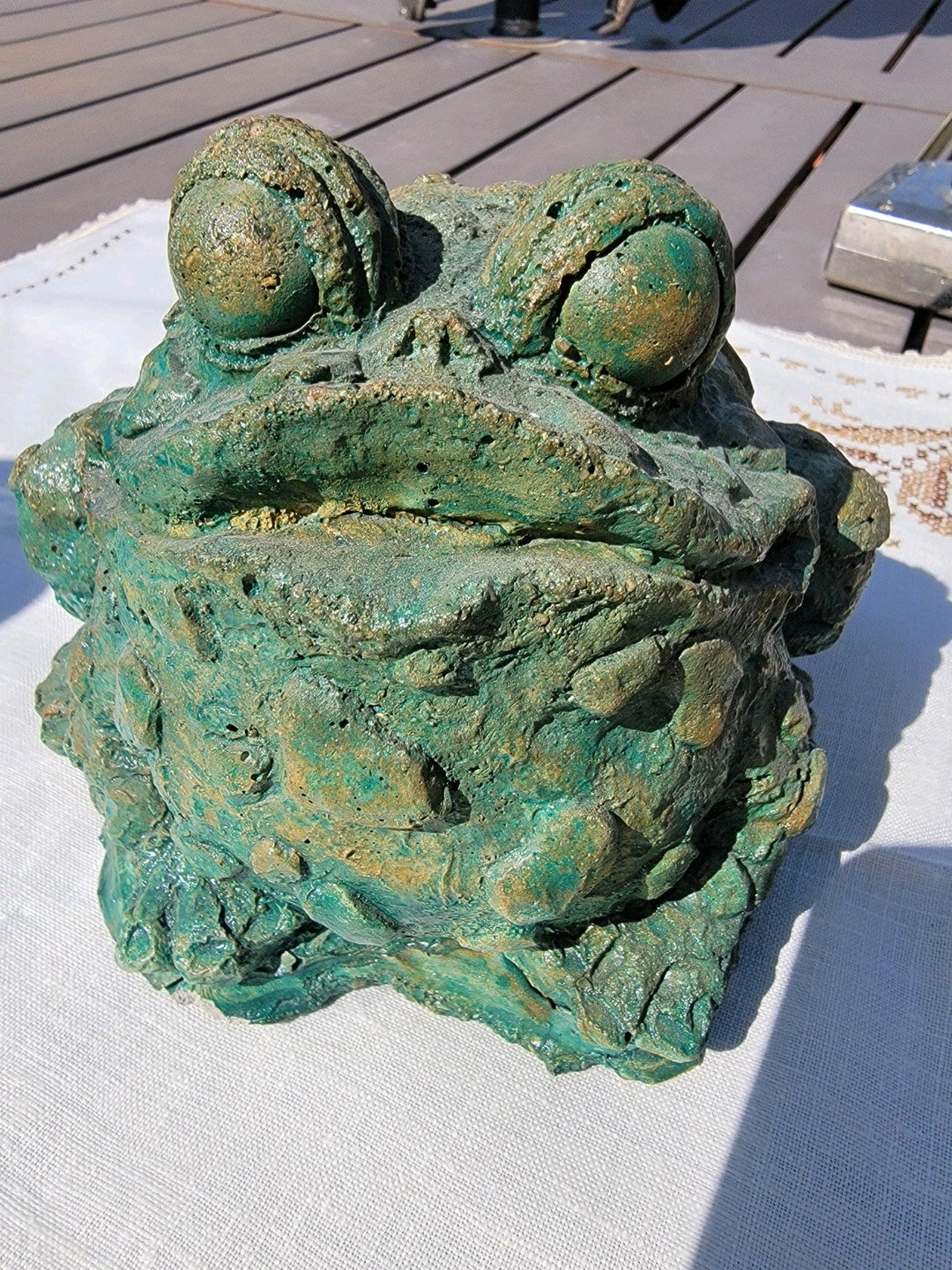 Concrete Grumpy Toad Measuring 5 Inchestall - Etsy