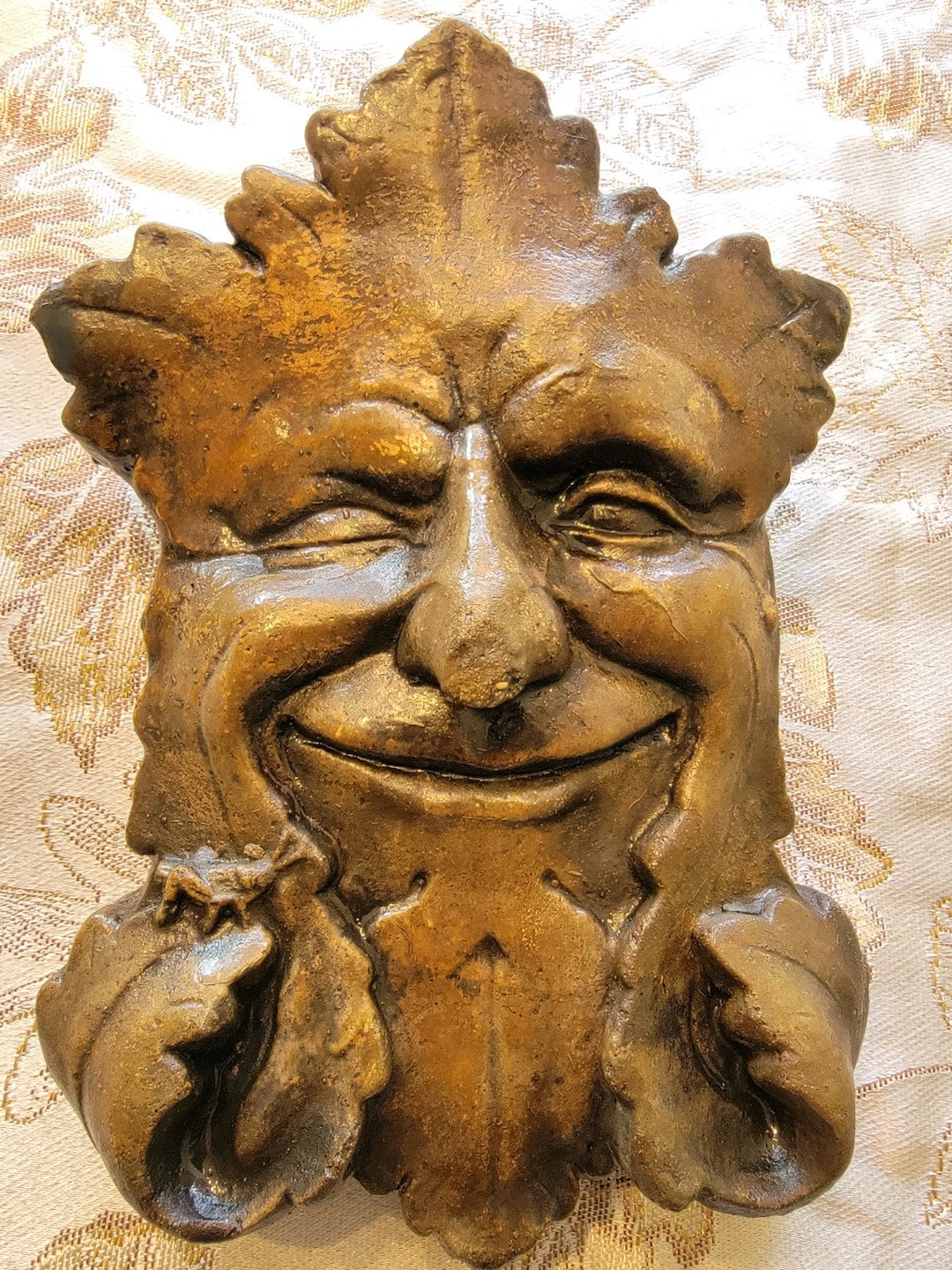 Concrete Winking Odin Tree Face - Etsy
