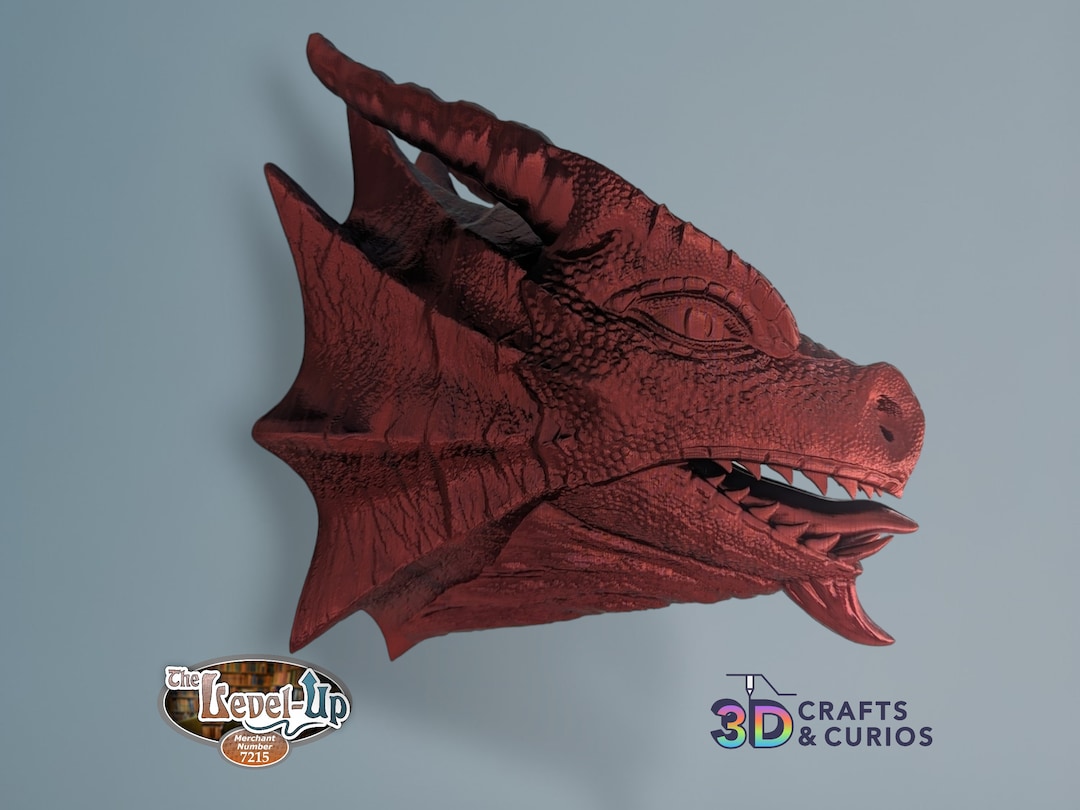 Dragon Head Trophy Wall Decoration - Etsy