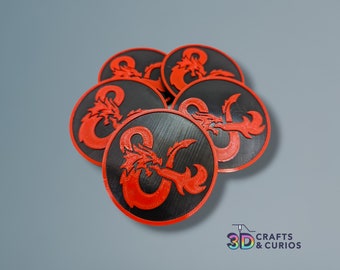 DND INSPIRATION COIN, Large Dungeons and Dragons Inspiration Edc Coin ...