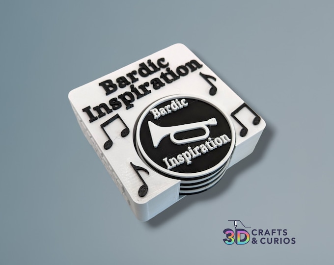 Single Bardic Inspiration Token, Tracker, Cradles a D6, D8, D10 or D12 ...