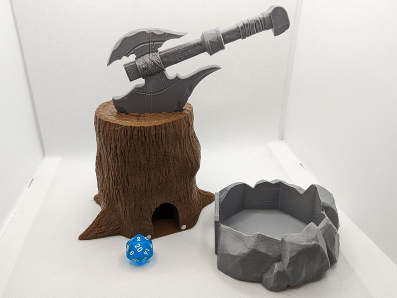 Barbarian's Axe Dice Tower - Etsy