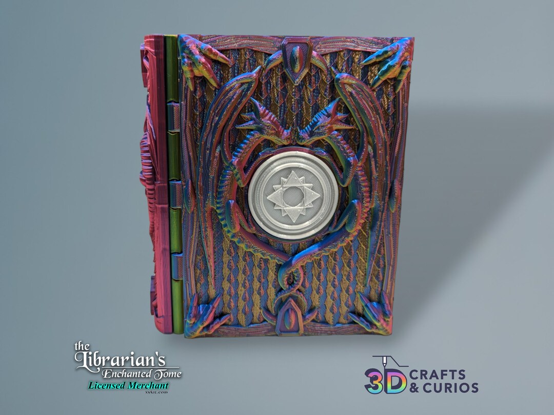 Dragon Tome Spellbook for Card Game or Dice Storage - Etsy