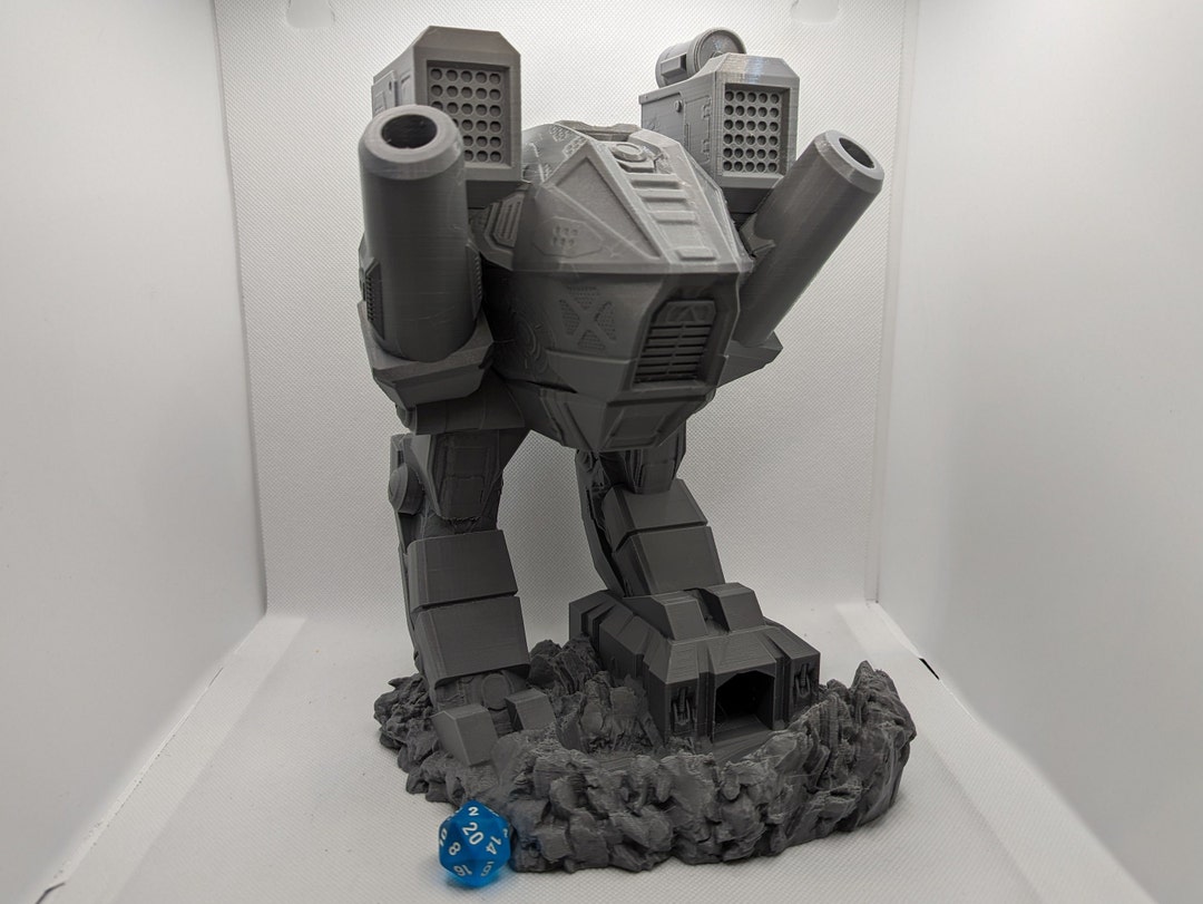 Battle Mech Dice Tower - Etsy